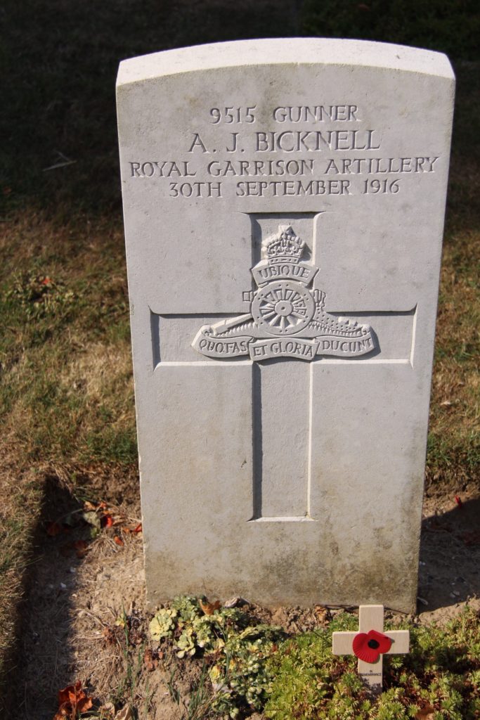 Bicknell, Arthur John – Warwick War Memorial